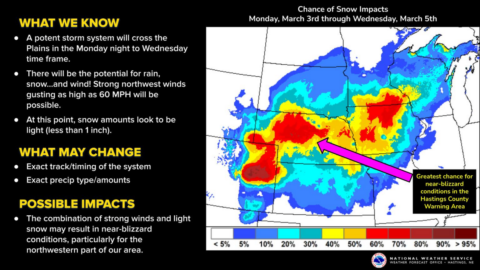 Weather Event March 3-5: Moisture for All, Blizzard for Some ...