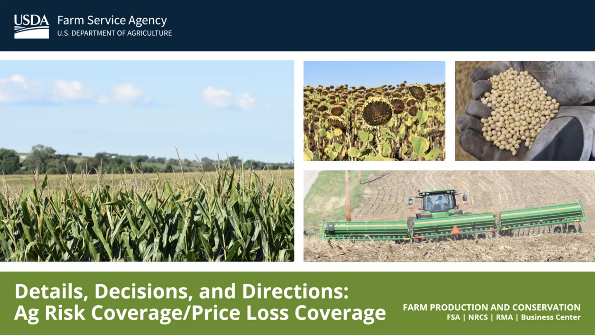 ARC and PLC 2025: Farm Program Details and Decisions Webinar ...