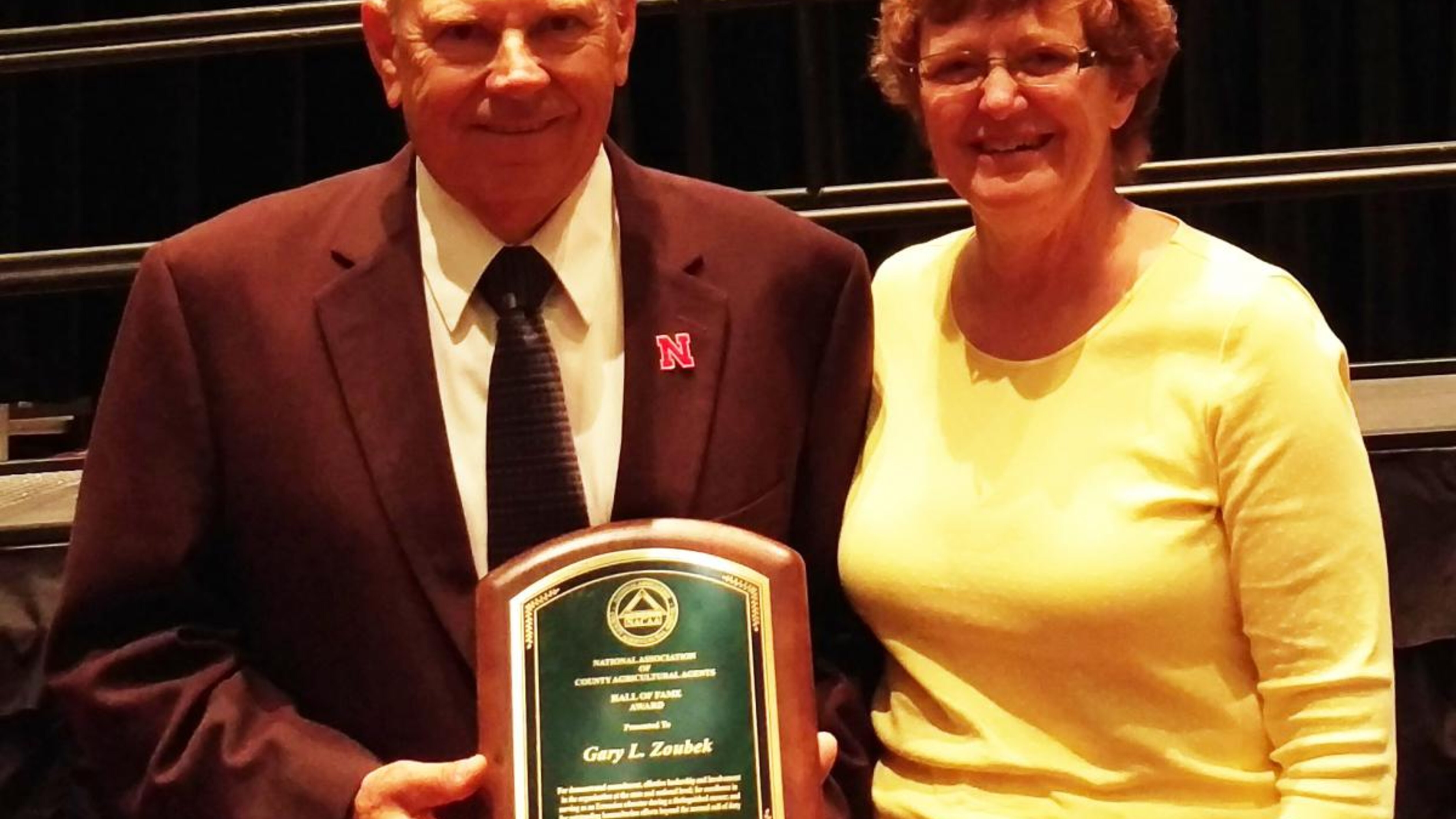 Gary Zoubek Receives National Hall of Fame Award | CropWatch | Nebraska