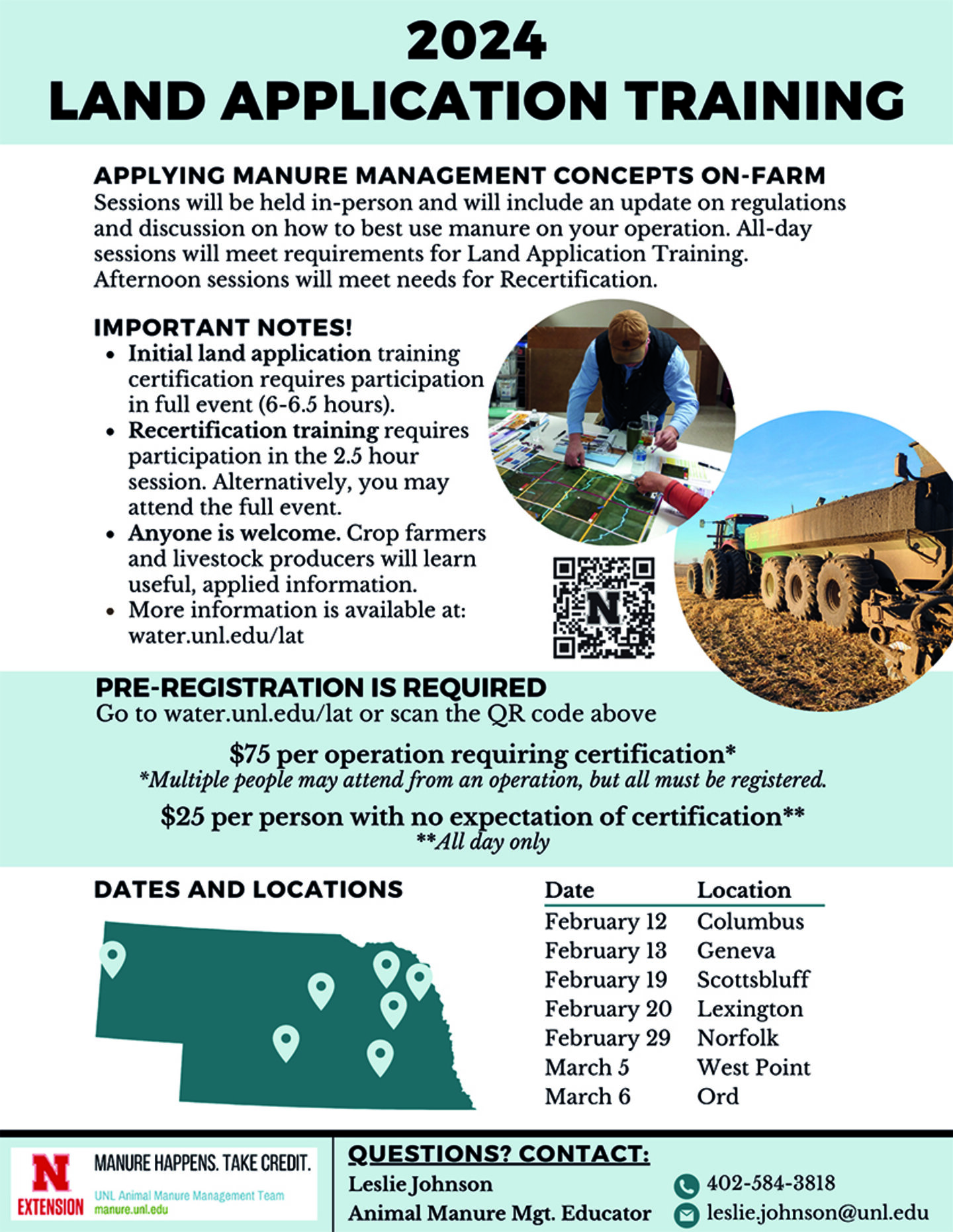 Manure Programming Coming to a Location Near You | CropWatch | Nebraska