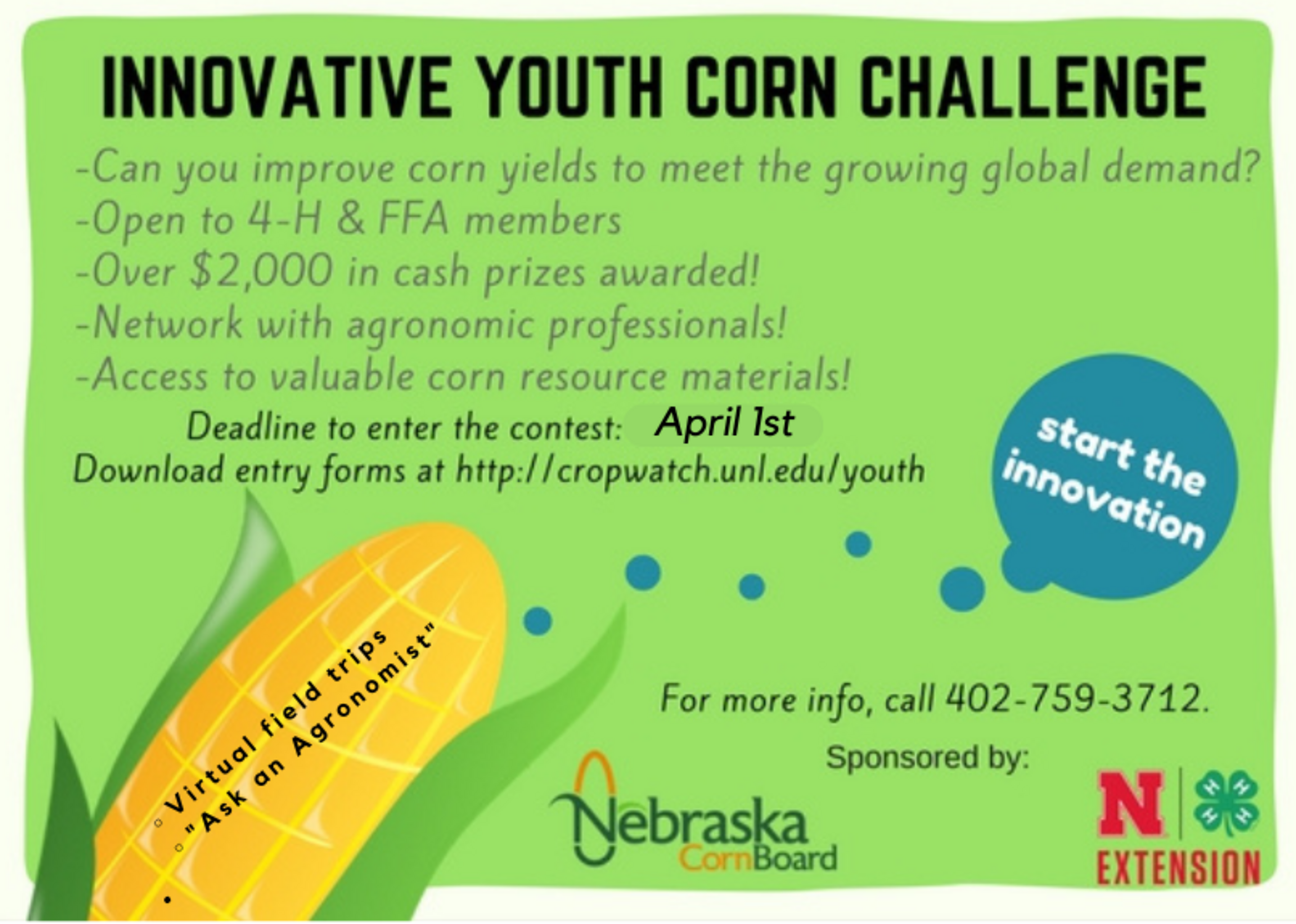 Registration Now Open for 2025 Innovative Youth Corn Challenge ...