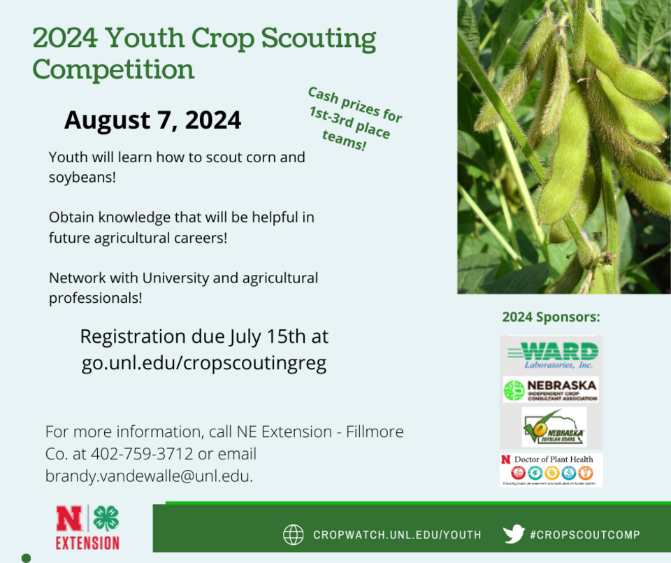 Registration Open for 2024 Youth Crop Scouting Competition | CropWatch | Nebraska